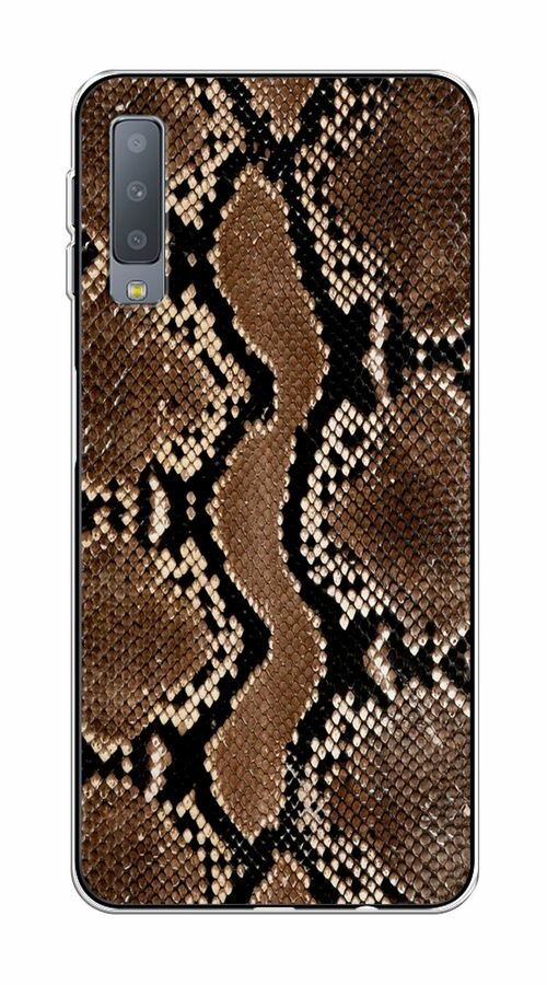 Чехол на Samsung Galaxy A7 2018 / Самсунг Галакси А7 2018 с принтом Кожа питона