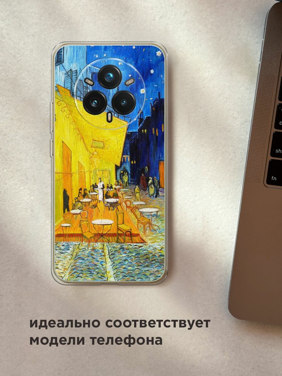 Чехол на Realme 14 Pro+ / Реалми 14 Про+ с принтом "Ван Гог Желтый дом" — фото 1