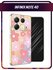Чехол на Infinix Note 40 / Инфиникс Нот 40 с принтом "Нежные розовые цветочки ри...