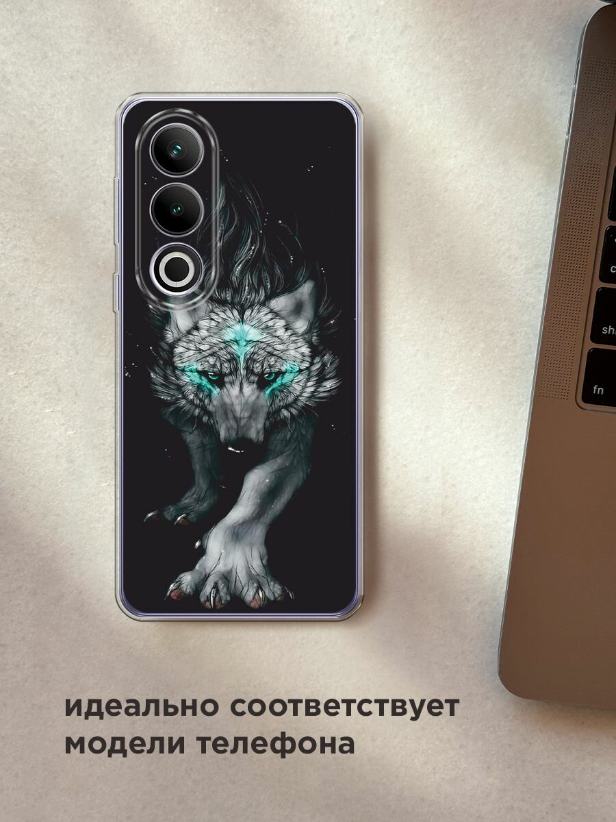 Чехол на Oneplus Ace 3V / Ван Плас Эйс 3V с принтом "Крадущийся волк" — фото 1