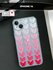 Чехол на Apple iPhone 14 / Айфон 14 с принтом "Градиент из сердечек"