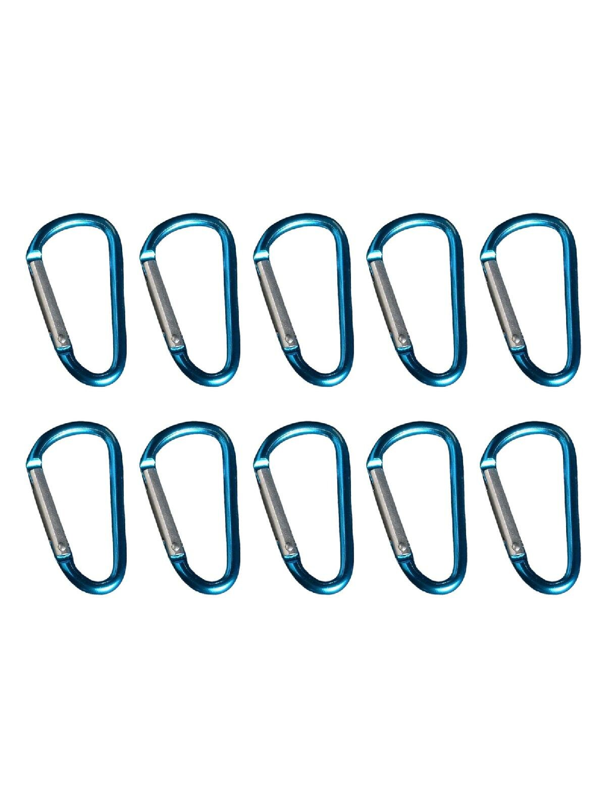 10шт Больших Прочных Карабинов Маленькие Брелки-карабины Комплект Карабинов Клип