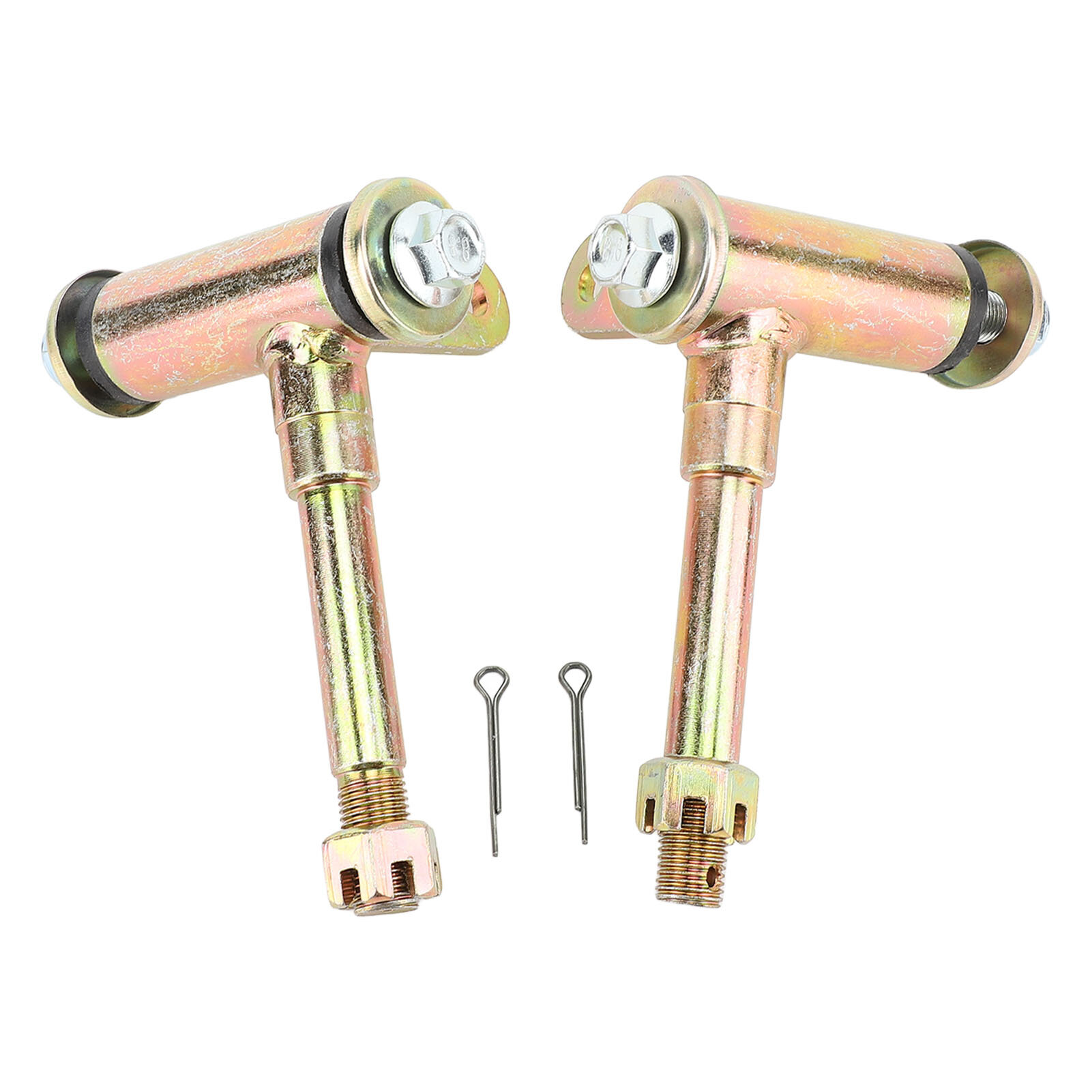 Передняя рулевая стойка, поворотный кулак, 1 пара металлических поворотных кулаков, подходят для квадроциклов, картингов и других мотоциклов объемом двигателя 100 и 250 куб. см.