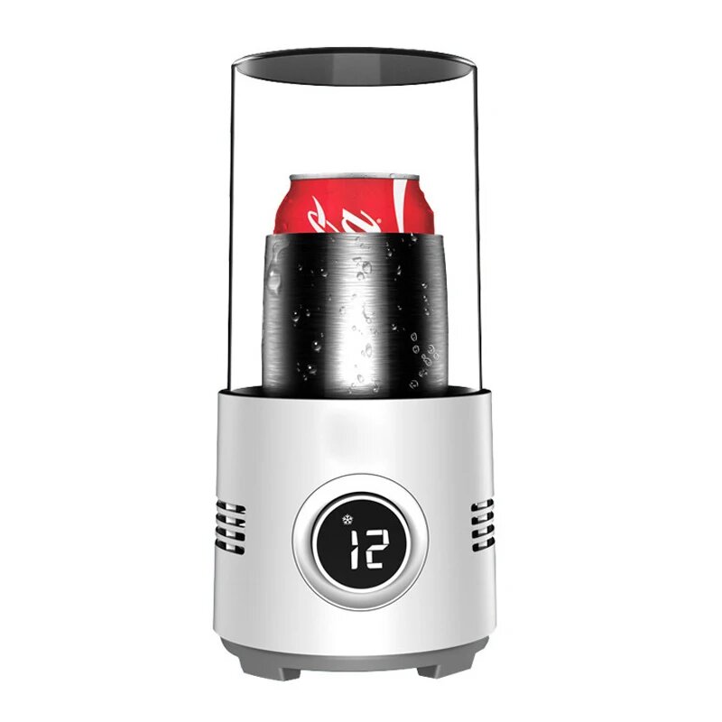 2 в 1, быстрый охлаждающий стакан с подогревом, электрический охладитель, поп-банки, подогреватель для напитков, кофе, молока, держатель для напитков, теплая кружка, охладитель, чашка, белый, AU