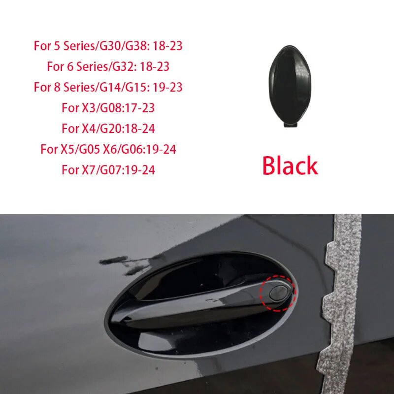Для серии 5/6/8/G30/G38/G32/G14/G15 X3/G08 X4/G20 X5/G05 X6/G06 X7/G07 автомобильная внешняя Black