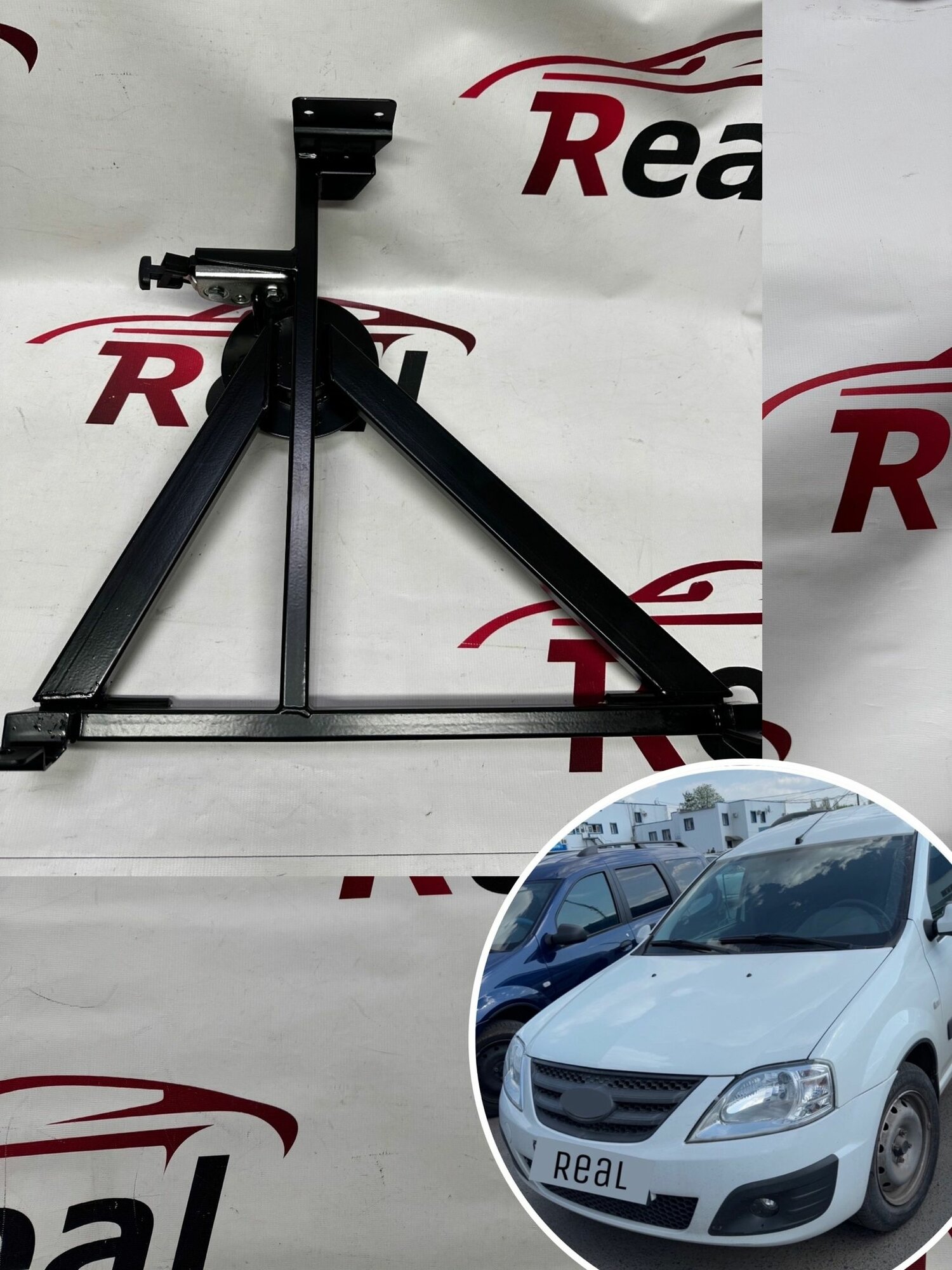 Кронштейн крепления запасного колеса для автомобиля (Чёрный)