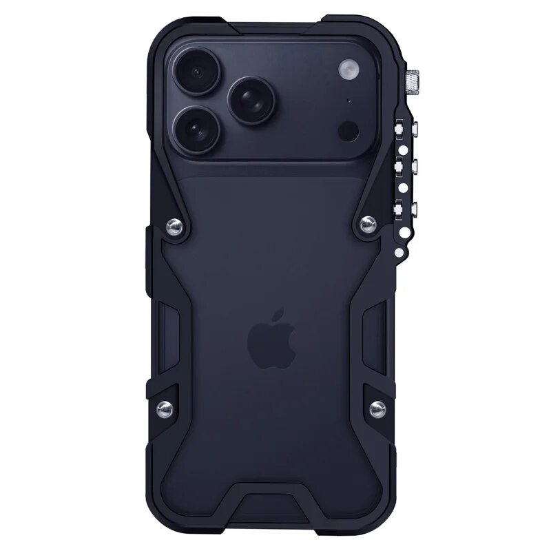 Металлический бампер для iPhone 17 Pro, алюминиевый металлический каркас, противоударный чехол для iPhone 17 Air, чехол для iPhone 17 Pro Max iPhone17 Про Макс, black