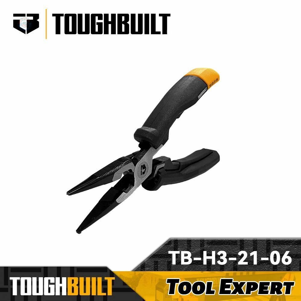 TOUGHBUILT 6-дюймовые многофункциональные острогубцы, универсальные плоскогубцы с острыми концами для дома, гаража и мастерской