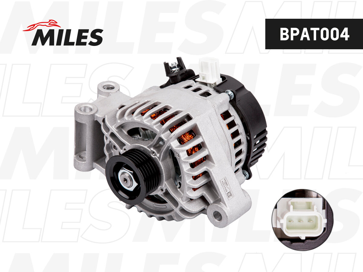MILES Генератор FORD FOCUS -04/ C-MAX -07 1.4/ 1.6 105A