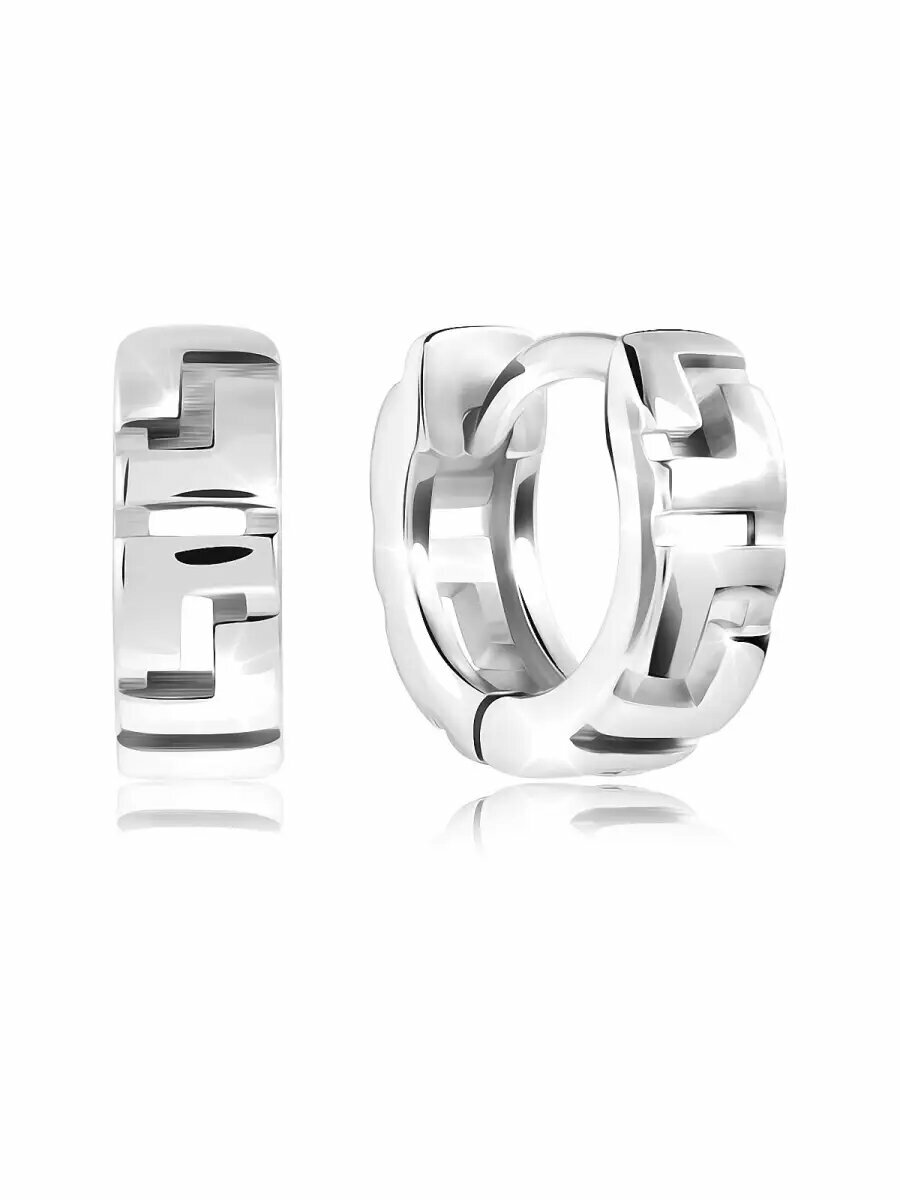 Серьги конго, серебро, 925 проба