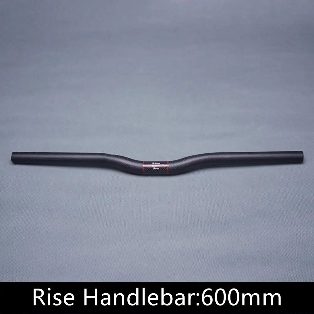 TOMTOU Карбоновый руль 3K матовый 25,4 мм для детских горных и складных велосипедов Rise Handlebar 600mm