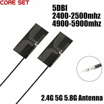 Антенна Wi-Fi 5DBI 2.4G 5G 5.8G, 40x18mm