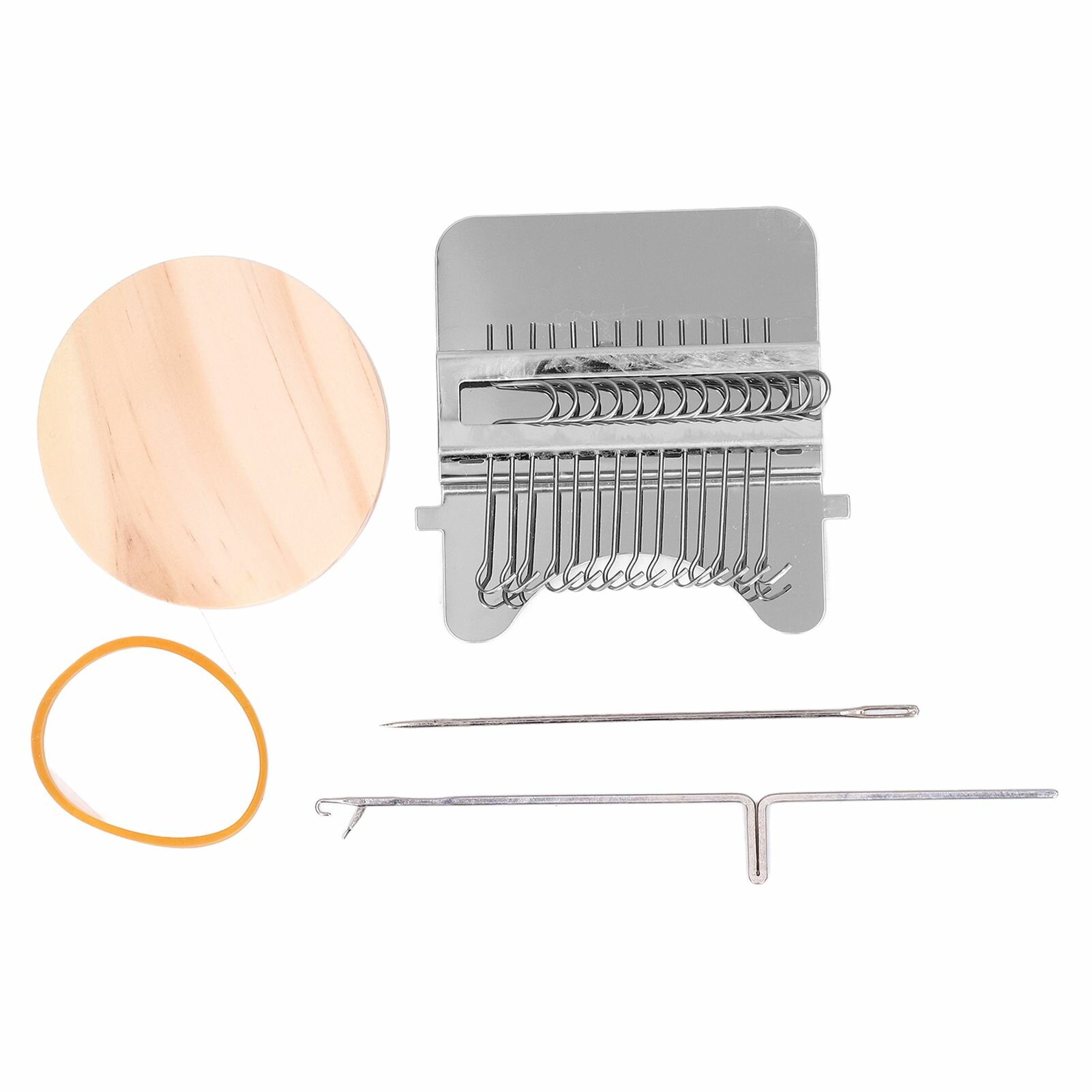 Мини-машинка для штопки, портативный вязальный станок своими руками, ткацкий инструмент для домашнего использования с 14 крючками, простой в эксплуатации и прочный