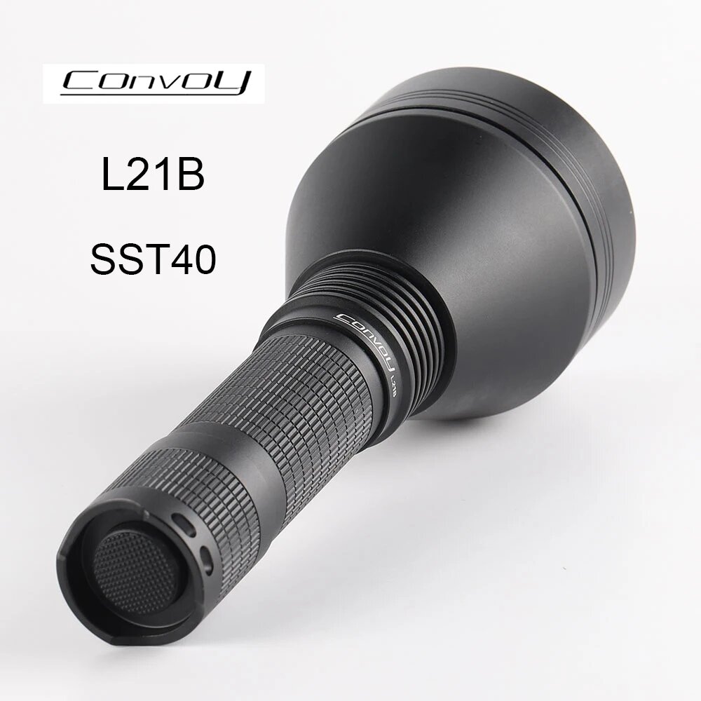Фонарик Convoy L21B SST40 алюминиевый 12 groups, 5000K, No battery