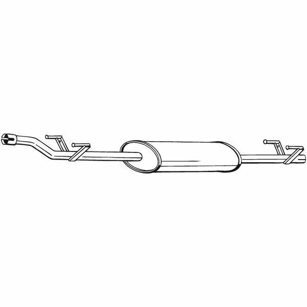 Средний глушитель выхлопных газов, BOSAL 288-231 (1 шт.)