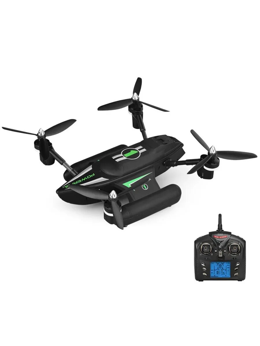 Радиоуправляемый квадрокоптер Triphibian RTF 2.4G Q353-GREEN