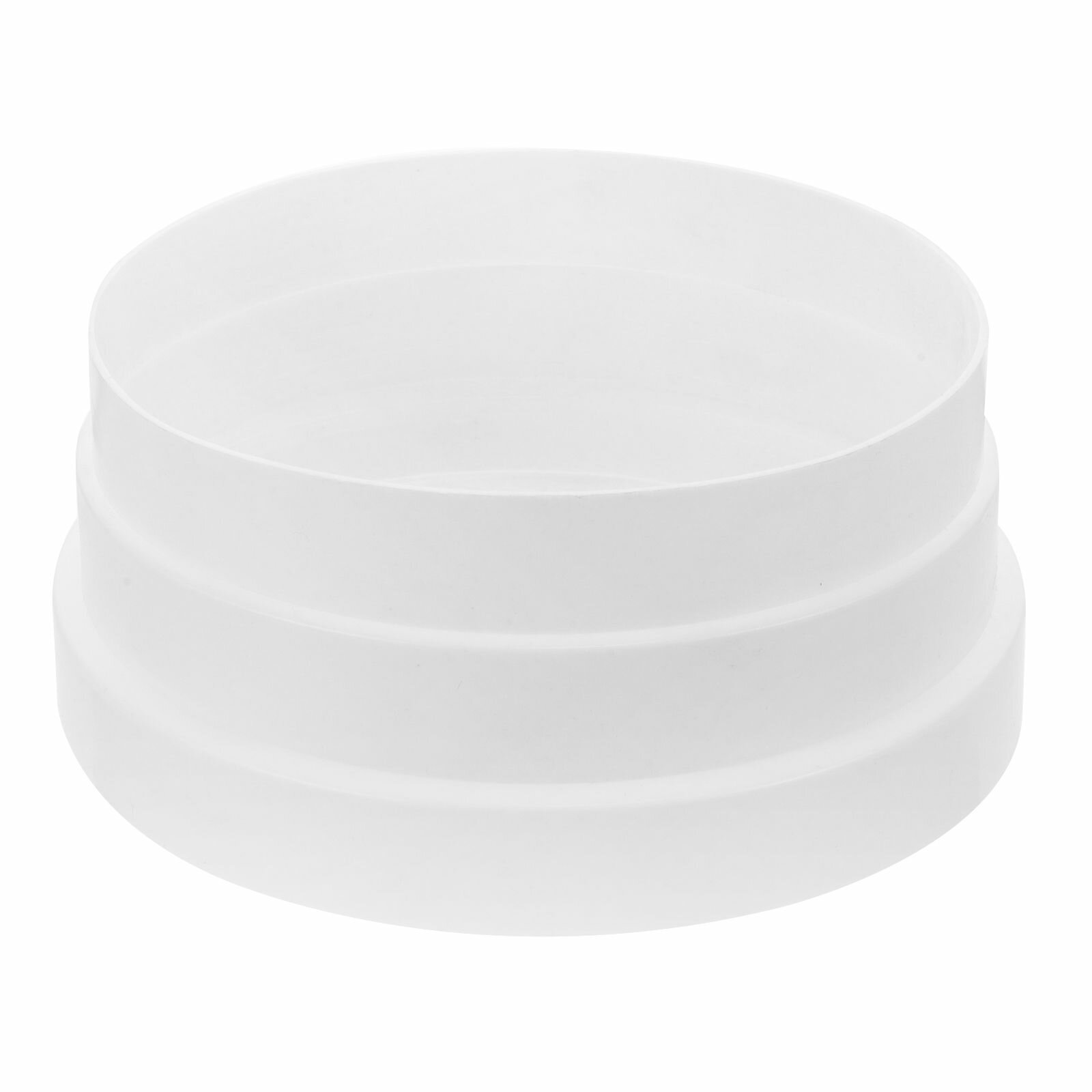 Переходник для вентиляционной трубы из пвх, белый, для кухонной вытяжки 160-180 мм