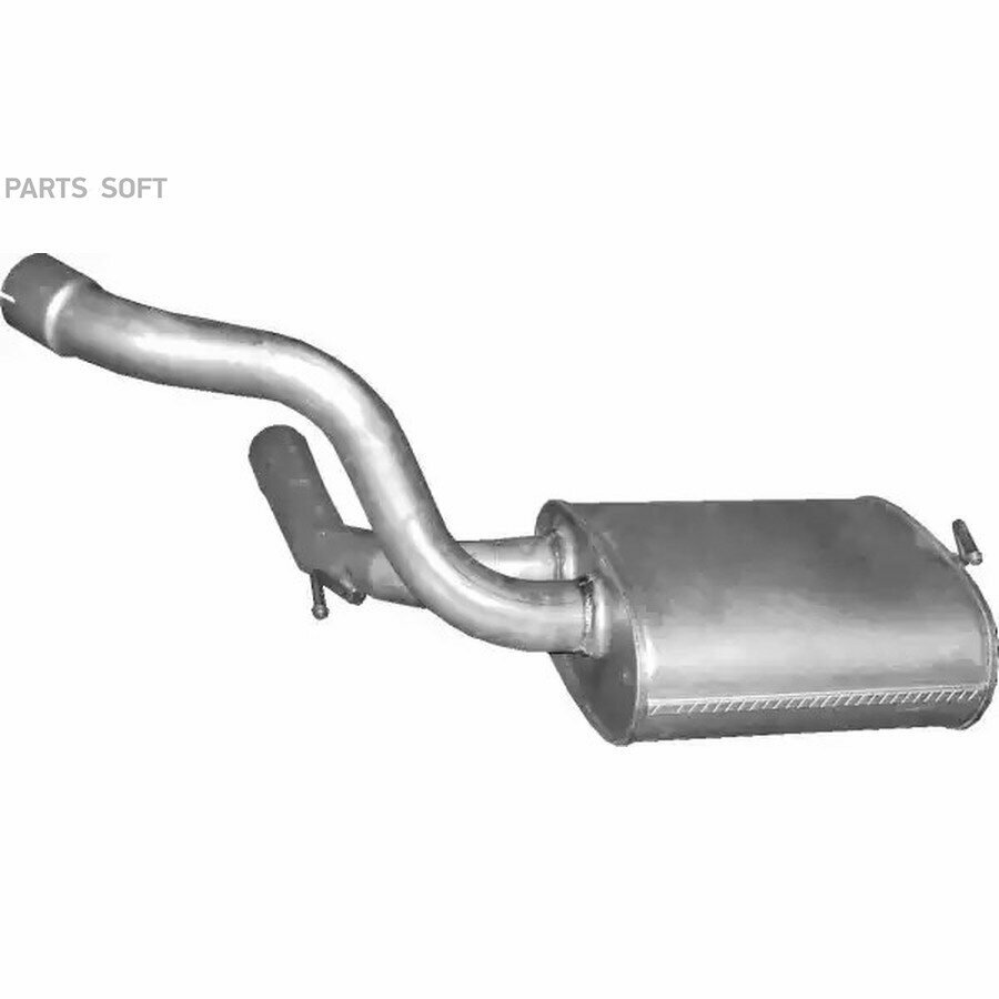 Глушитель задняя часть от официального дистрибьютора, POLMOSTROW, артикул 3110