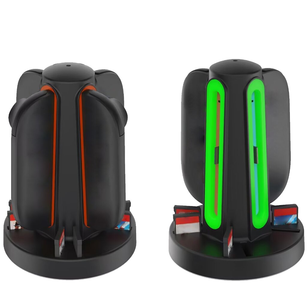 Для Зарядной станции игрового контроллера с Кабелем USB C Быстрая Зарядная Станция для Док-станции для зарядки 4 Контроллеров