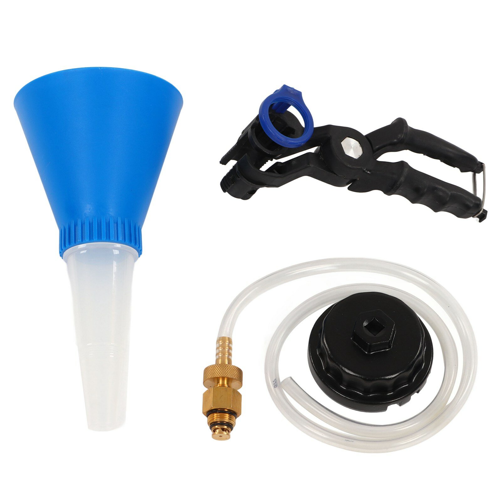 Комплект для замены масла: съемник фильтра 4 шт, воронка, для 2.0-5.7L