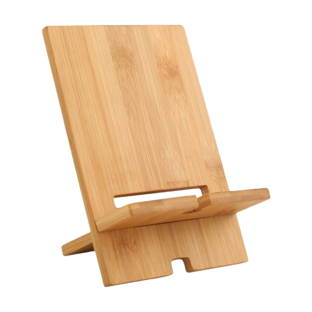 Простая и креативная настольная многофункциональная бамбуковая подставка для мобильного телефона и планшета-8x14 см