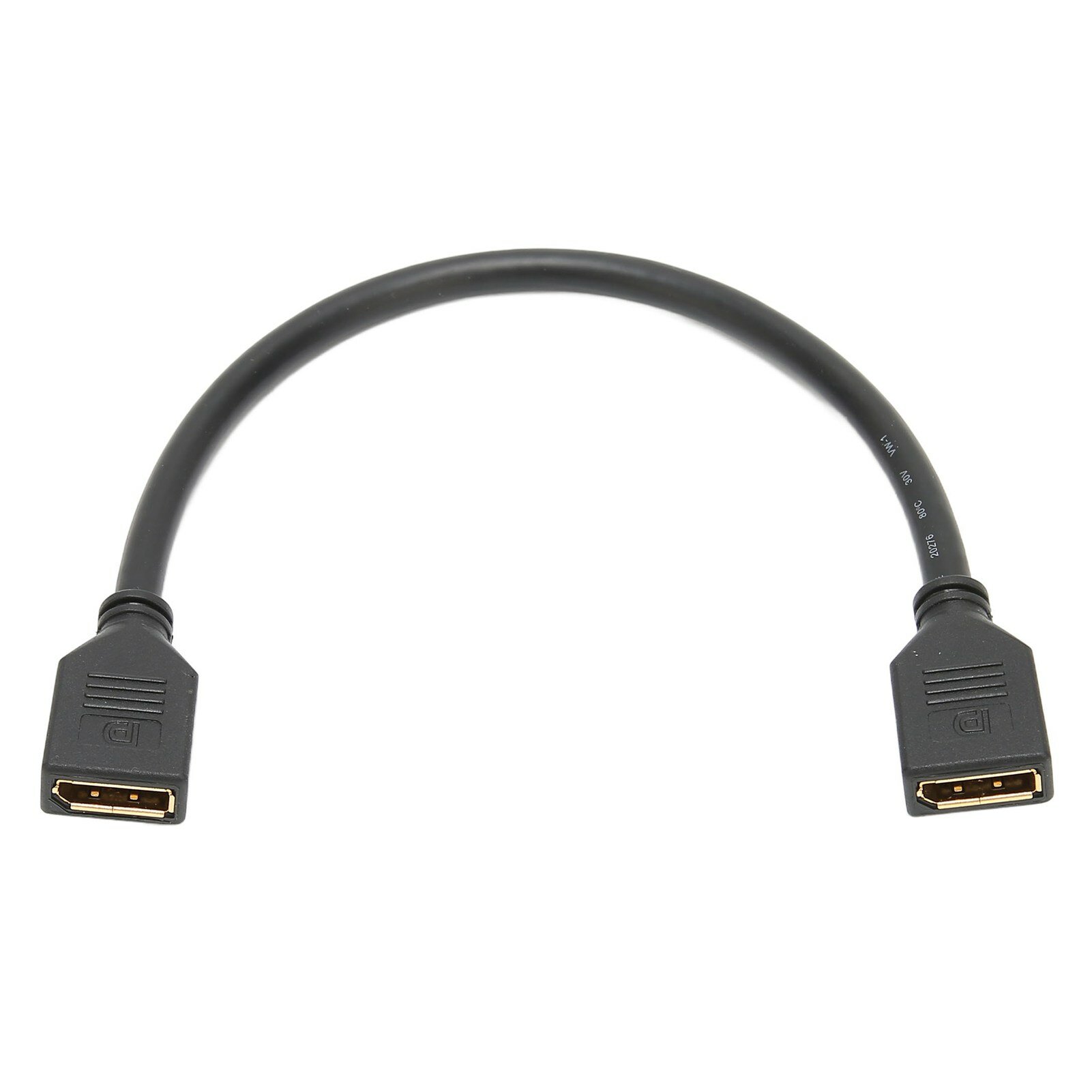 Кабельудлинитель DP FemaleFemale, 4Kx2K, позолоченный, 30 см, 2 порта 30CM