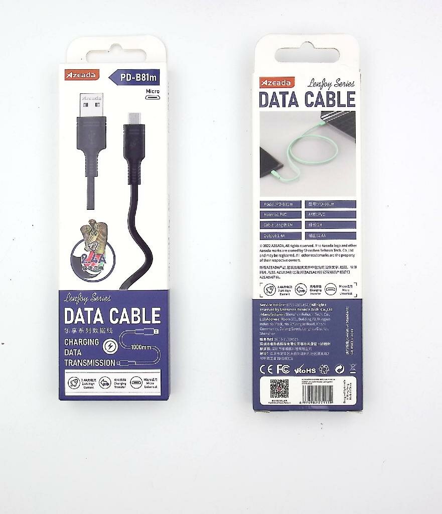 Зарядный кабель Micro-USB 1M PD-B81M