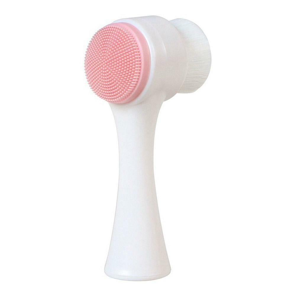 Силиконовая двухсторонняя силиконовая щеточка для умывания лица