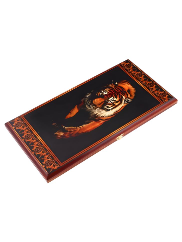 Набор нарды складные с шашками "Тигр" (50 х 25 х 4 см)