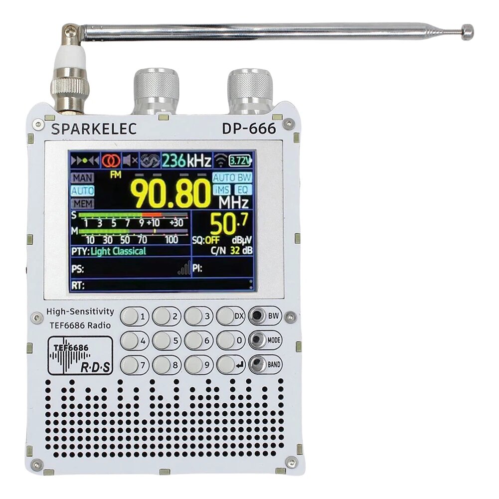 Портативное радио SparkeLEC DP-666 White