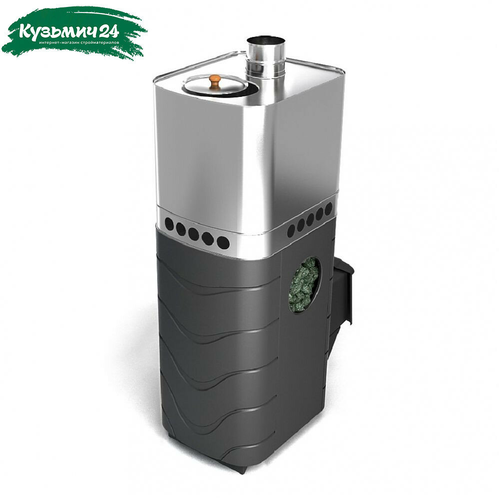 Печь для бани TMF Бирюса 2013 Carbon ДА ЗК антрацит, 18 кВт, d 115 мм, до 18 куб. м