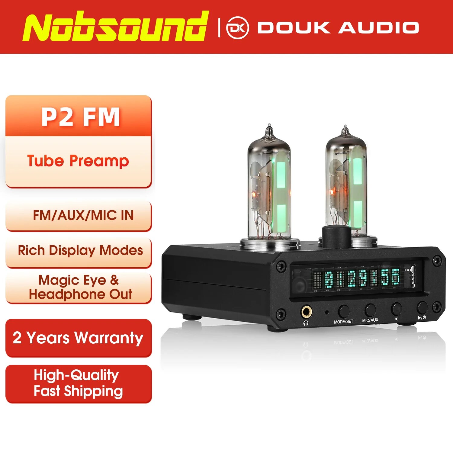 Nobsound P2-FM Magic 6E2 предусилитель для наушников