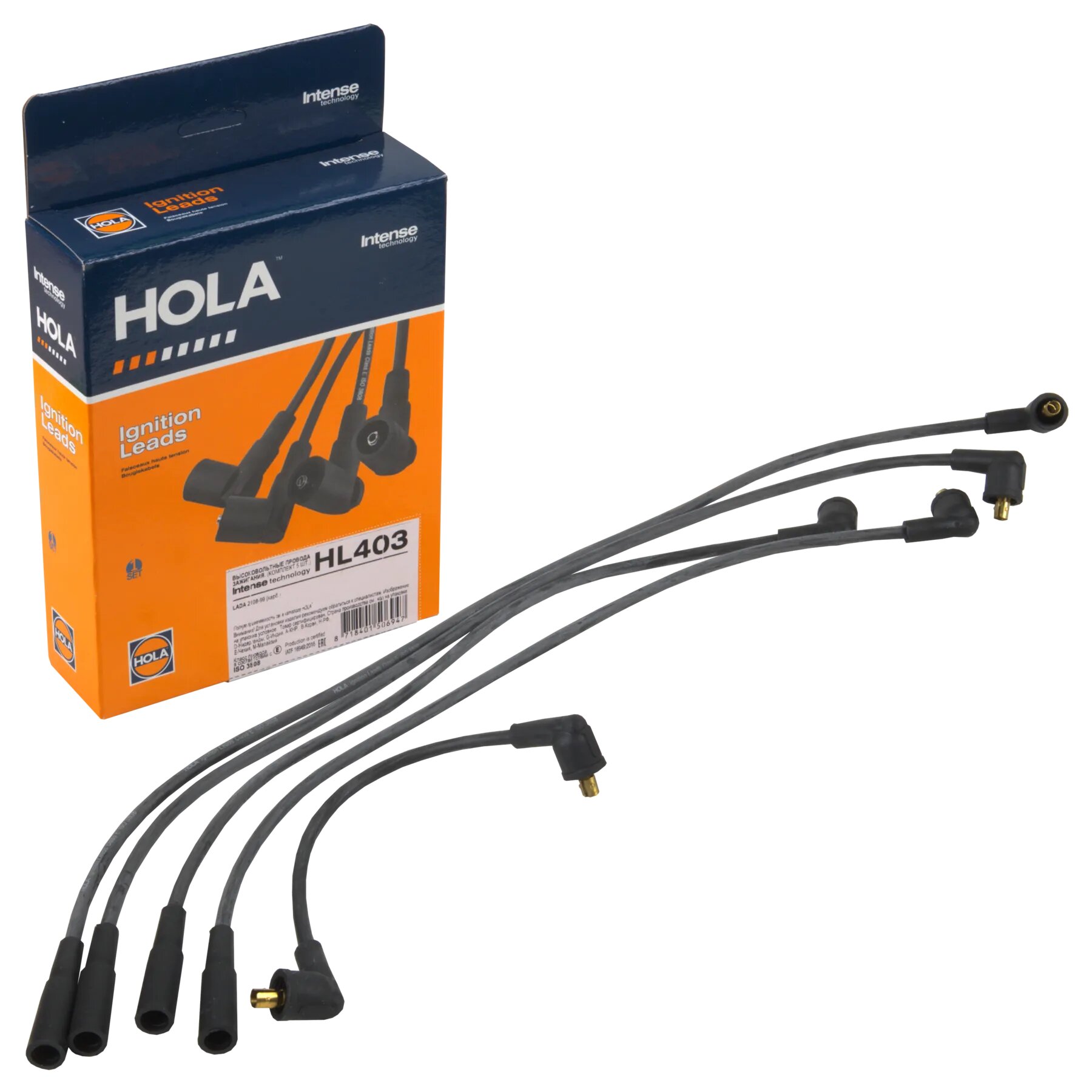 Провода свечные 2108-099 Hola Intense силикон HL403 для карбюраторных моделей ВАЗ