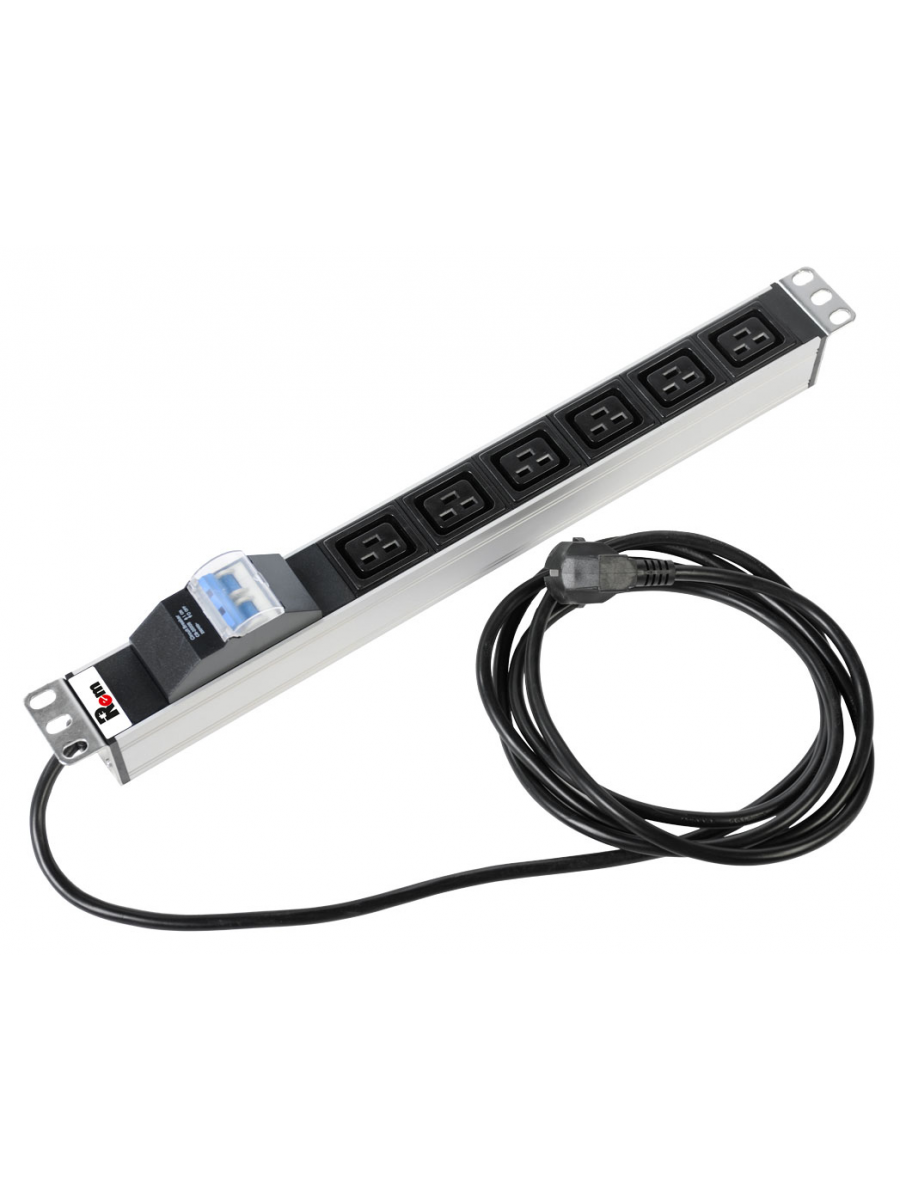 Блок распределения питания REM R-16-6C19-A-440-3, черный