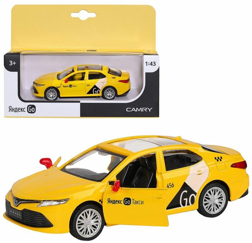 Яндекс Go машинка металлическая, 1:43 Toyota Camry , цвет желтый