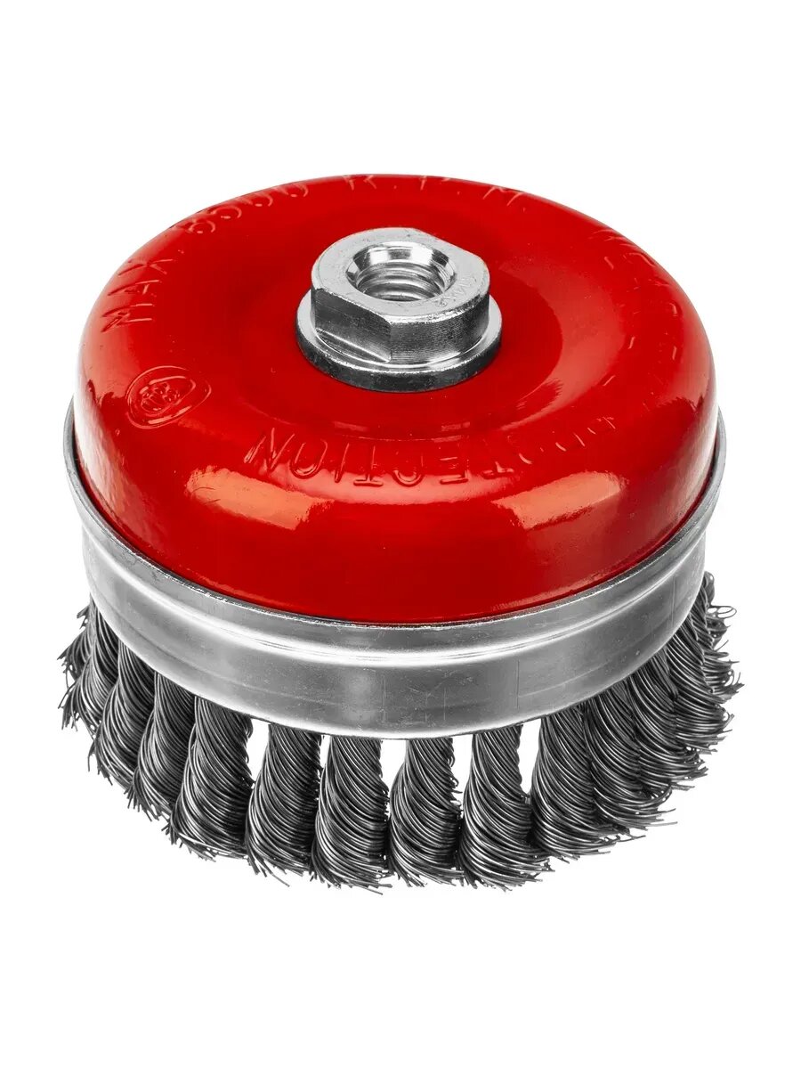 Щетка металлическая для УШМ, 100 мм, "чашка", MATRIX 74672