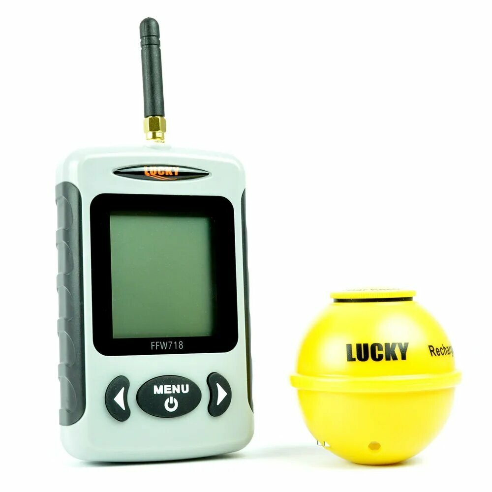KNOW EASY-Эхолот для рыбалки Lucky FF718 LA, для летней и зимней рыбалки с лодки и берега / эхолот беспроводной Лаки