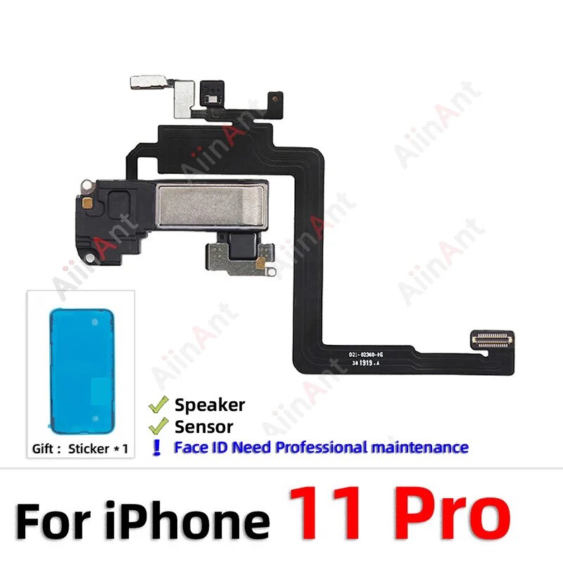 Динамик с сенсорным датчиком приближения для iPhone 11 Pro X Xr Xs Max 7 8 Plus