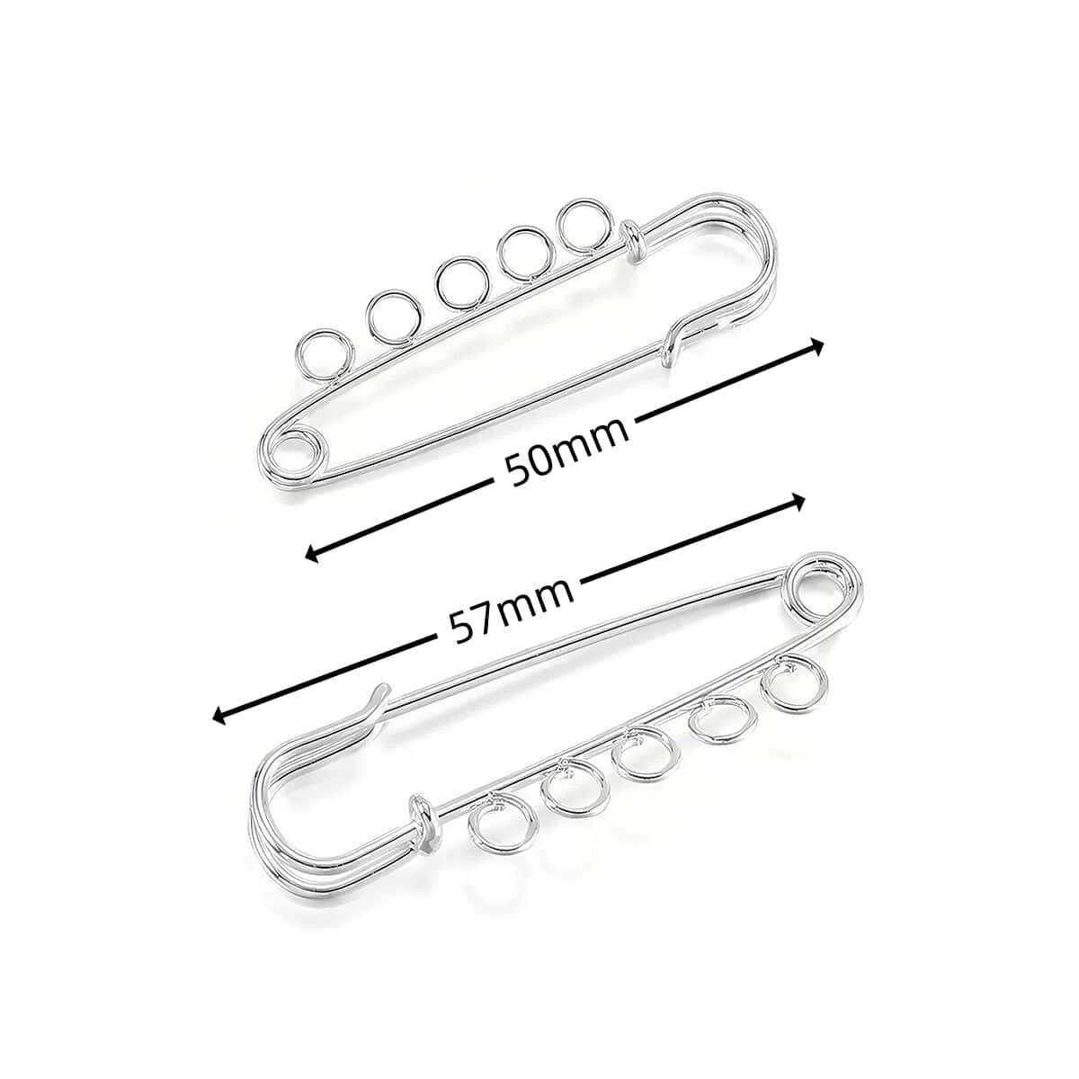 10-15 шт, металлическая булавка, брошь, пустая основа, броши, булавки, застежки с 5 кольцами для DIY, принадлежности для изготовления ювелирных изделий, аксессуары