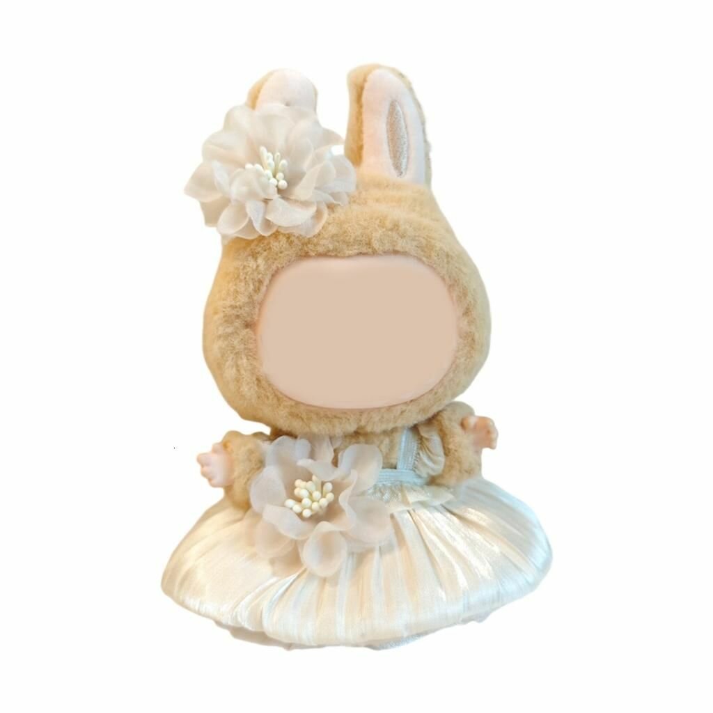 Аксессуар для кукол, Детское платье с подвеской из ткани Rab, свадебное платье, юбка в комплекте без куклы-Юбка-бутон цвета шампанского