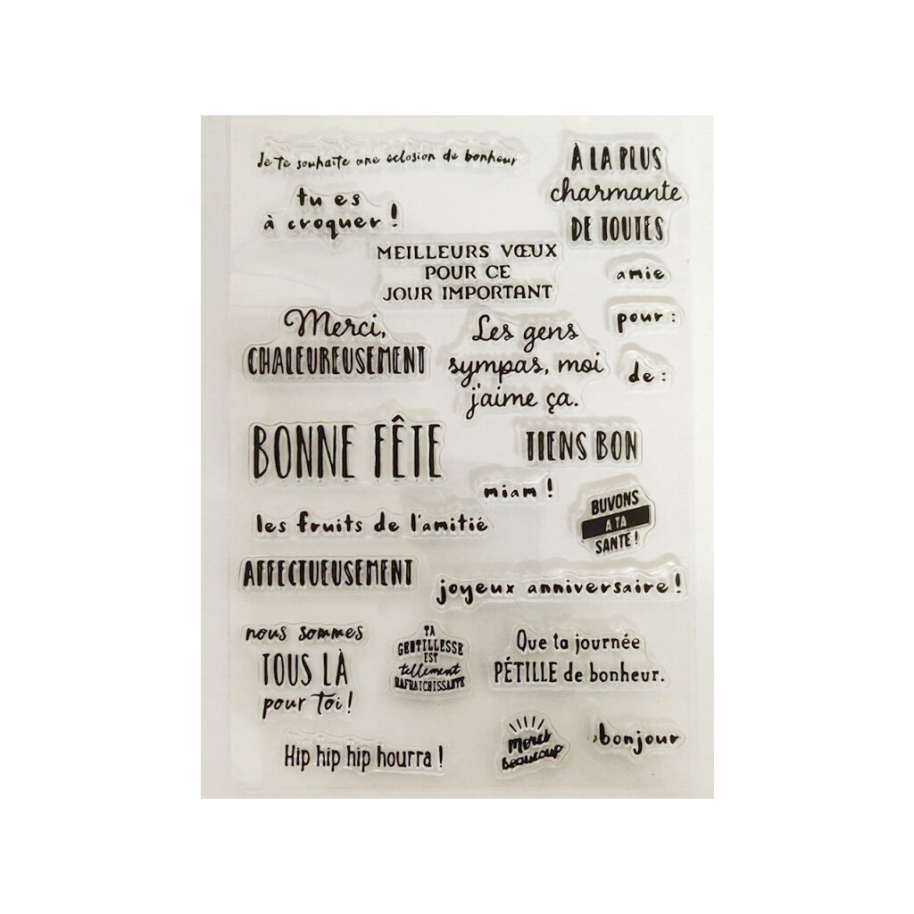 Изысканный Французский Прозрачный Силиконовый Штамп Детский Декоративный Прозрачный Штамп Печать для DIY Поздравительных Открыток Декор Для Скрапбукинга