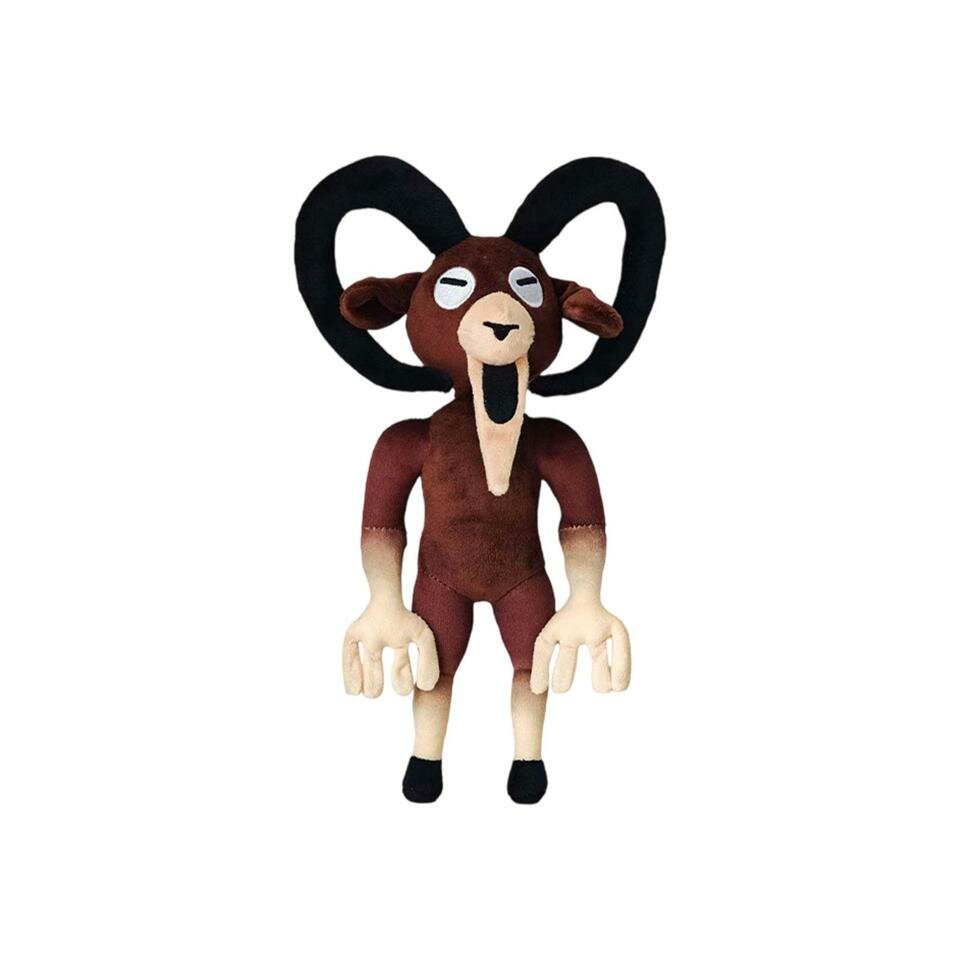 Игра ужасов, окружающая кукла лось, лежащий лось, плюшевая игрушка