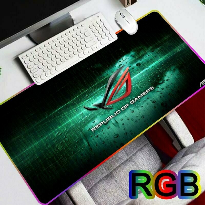ASUS Rog Игровой коврик для мыши Светящийся, XXL