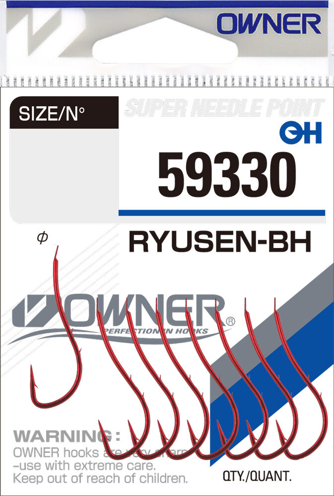 OWNER Крючок Ryusen BH red №3 7шт