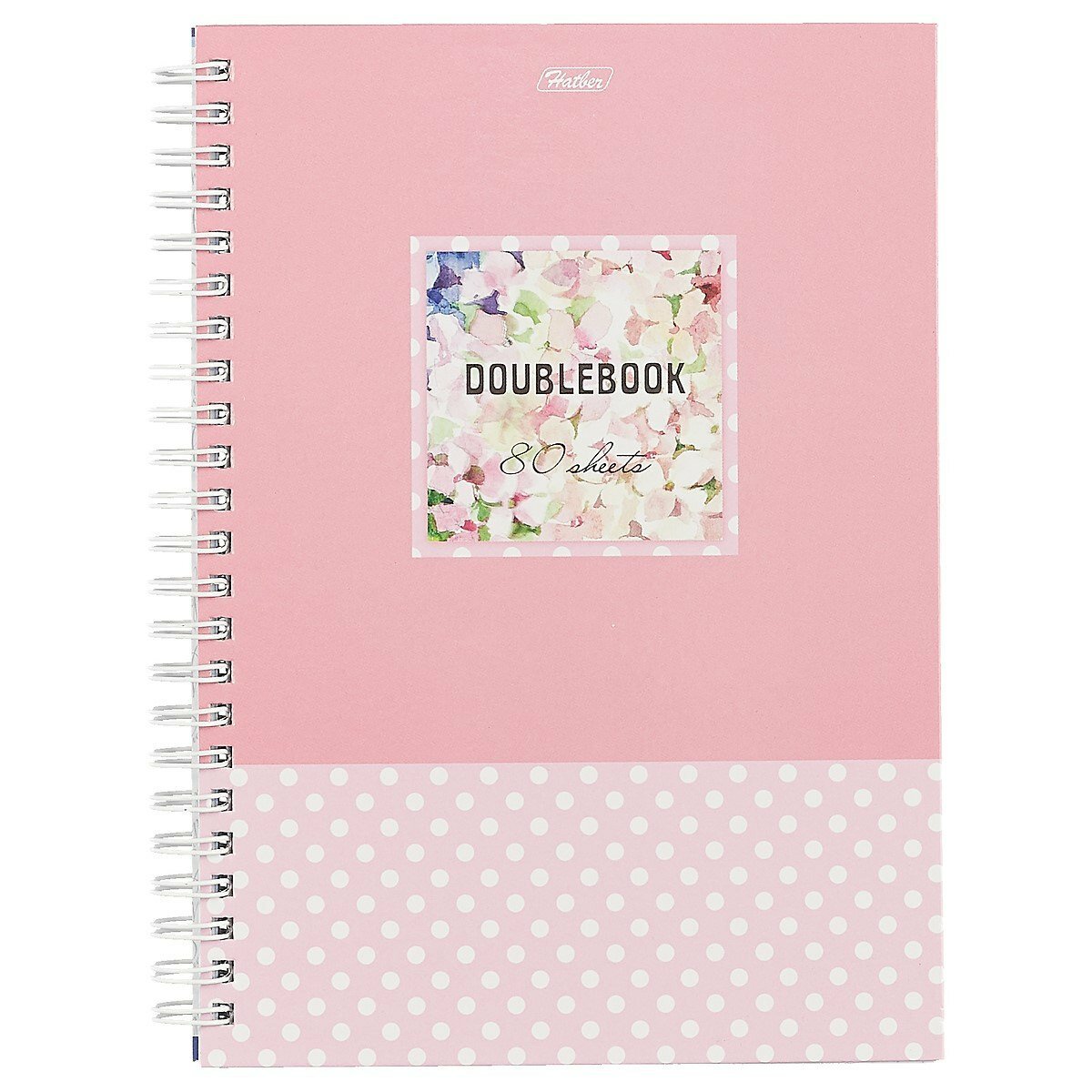 Тетрадь в клетку Hatber, "Цветочная акварель", 80 листов, в ассортименте