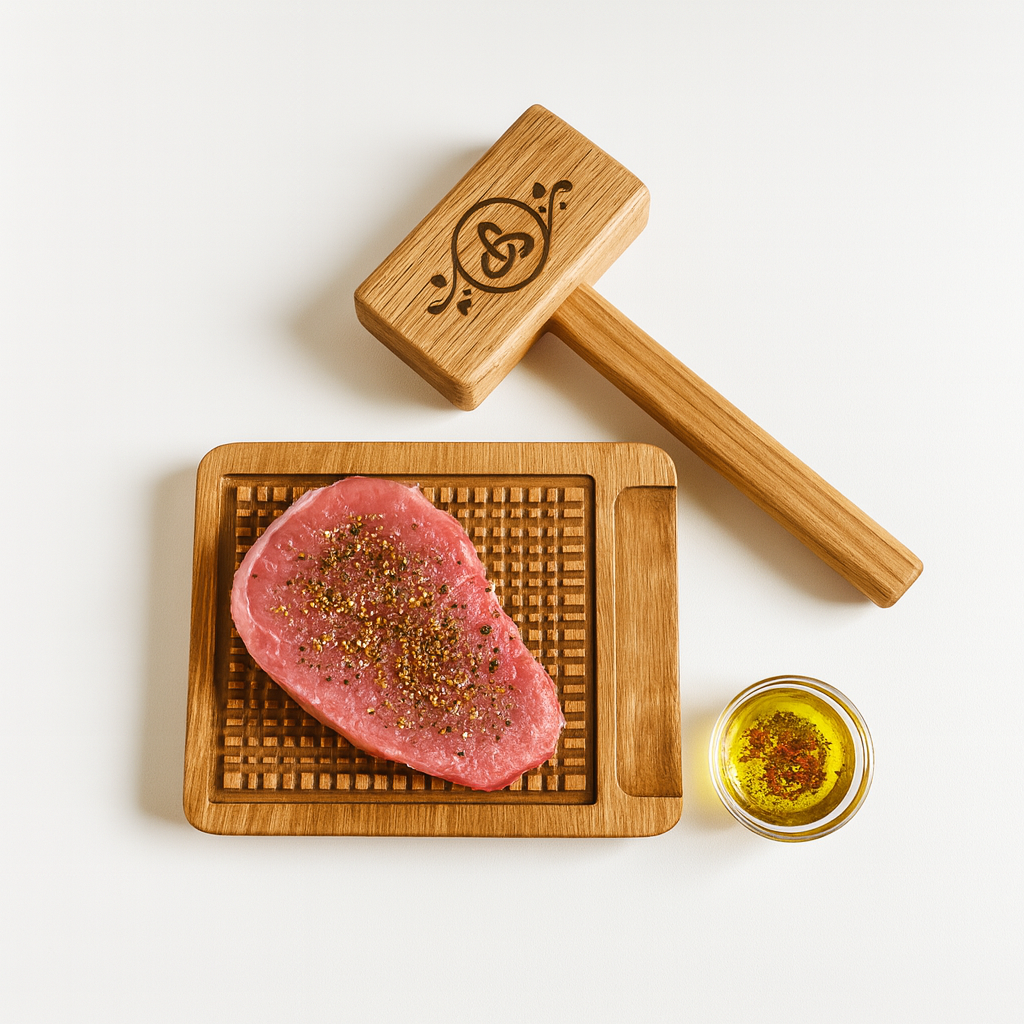 Набор Мьёльнир, доска для отбивки мяса, комплект для обработки мяса, молоток для отбивных