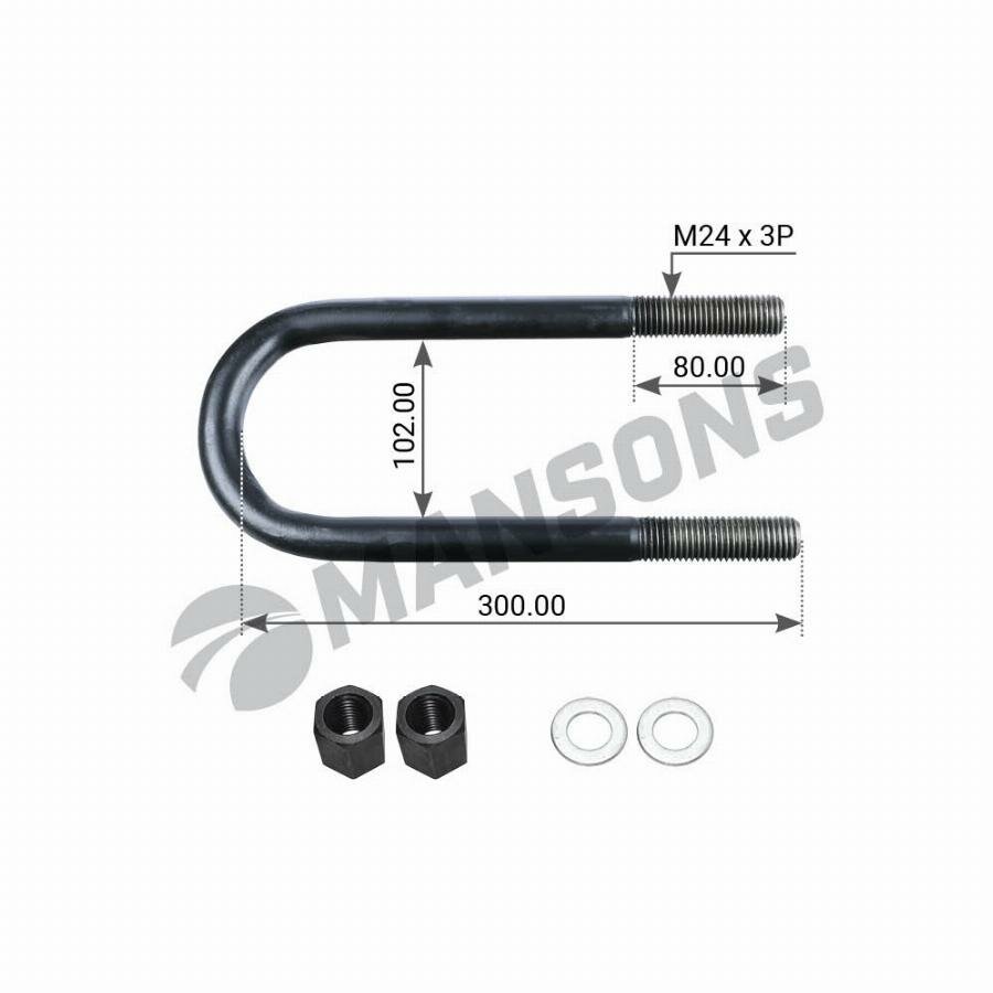 Стремянка M24*3*101*301 BPW 300.114 (Mansons)