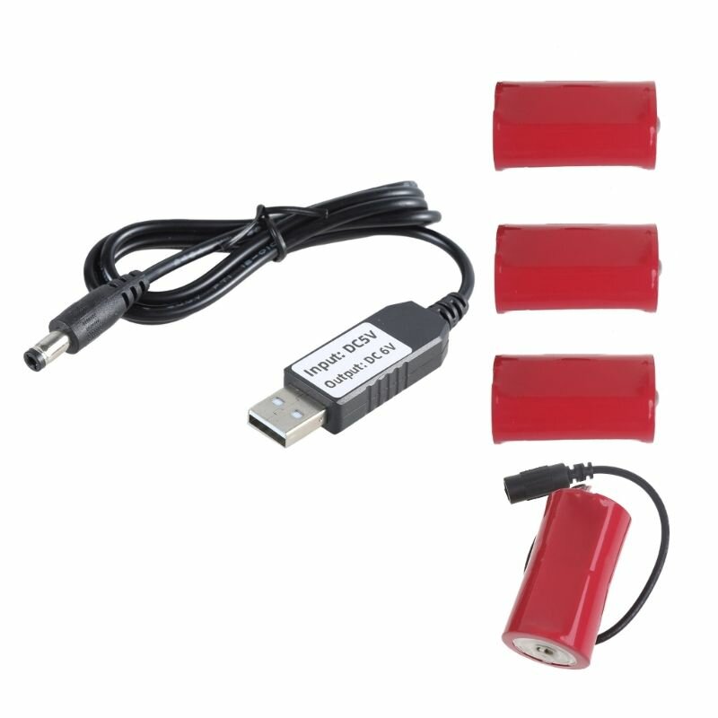 Шнур питания от поддельной батареи USB5V до 6V № 1 LR20 D