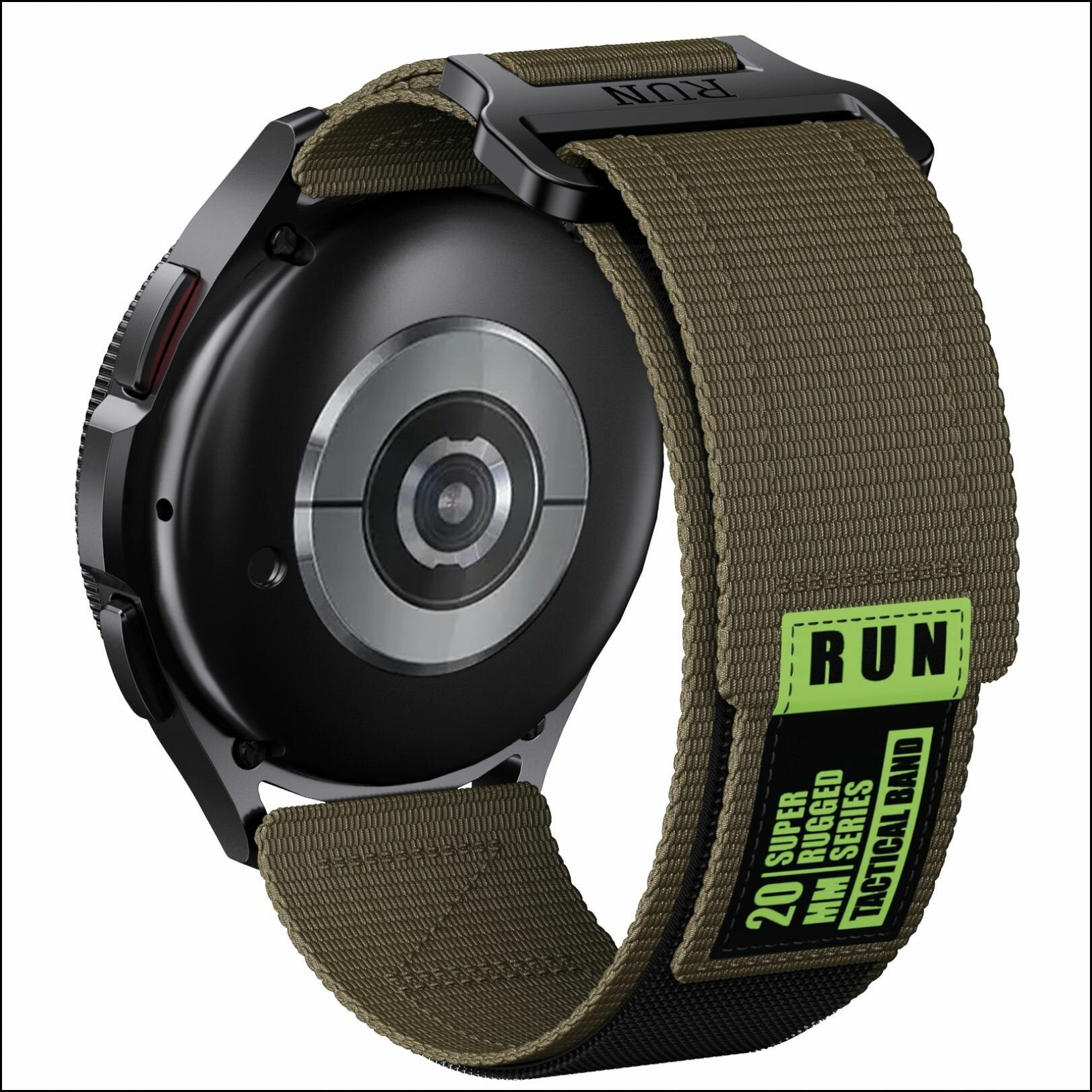 22 мм нейлоновый прочный петельный ремень для Garmin Vivoactive 4, Venu 3, Venu 2, для Huawei Watch GT 5 4 3 2, GT 4 3 2 Pro 46 мм, для Samsung Galaxy Watch 3 45 мм / Gear S3 Frontier ремень