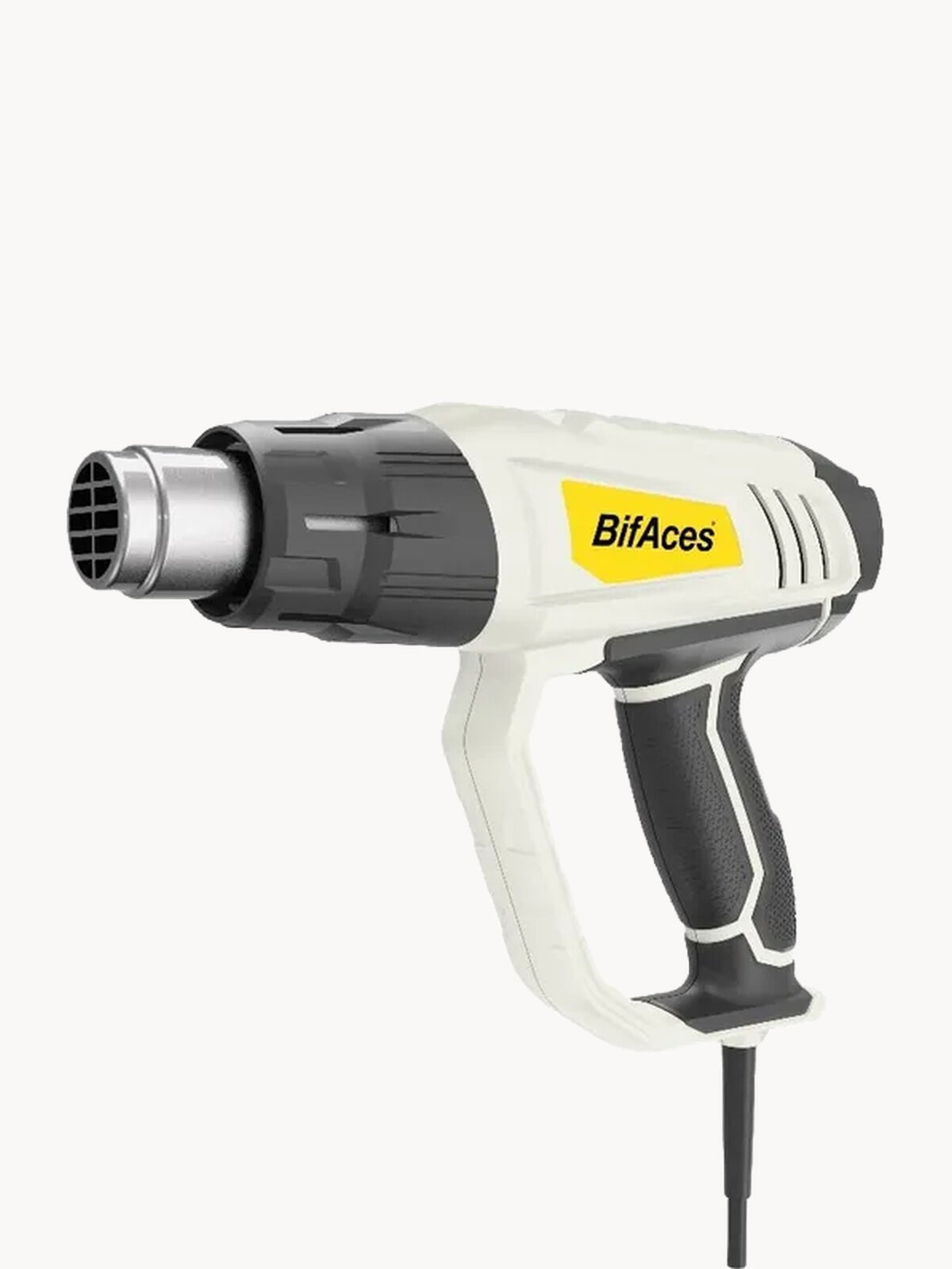 Фен строительный технический Bifaces, 2000 Вт, 4 насадки, 3 температурных режима, защита от перегрева